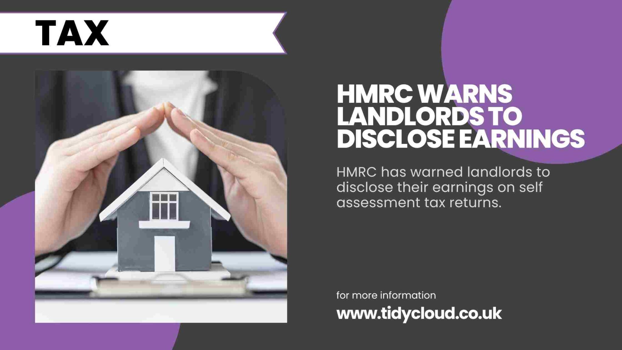TidyCloud - HMRC warns landlords to disclose earnings